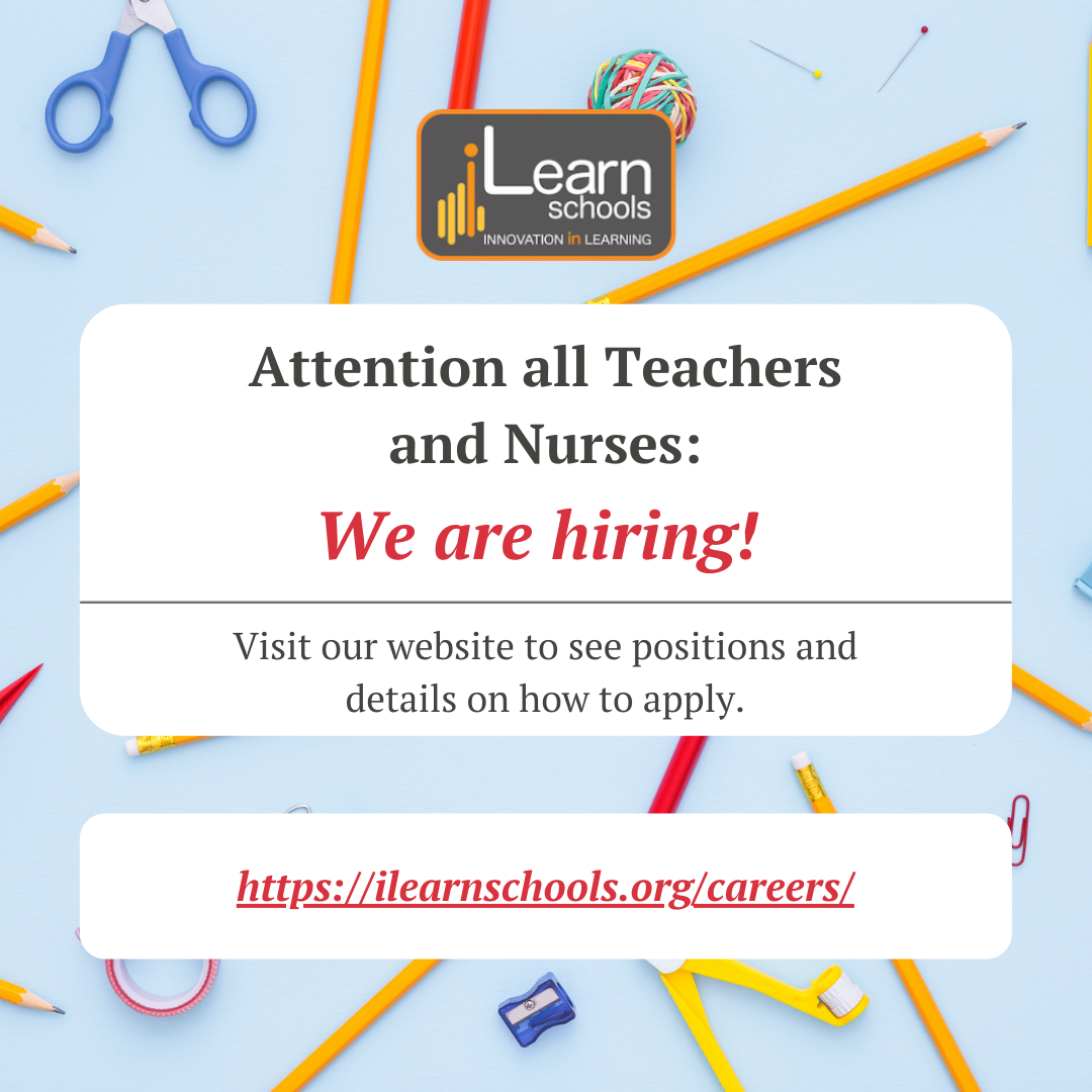We are looking for teachers and nurses! – iLearn Schools
